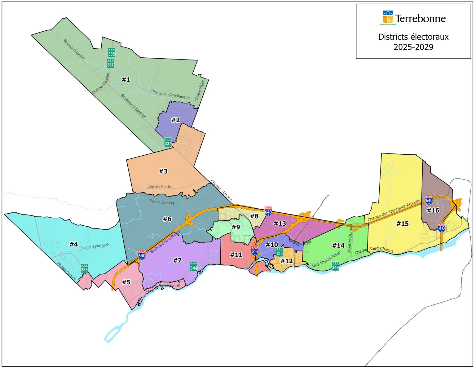 Lieux de vote - Élections de la ville de Terrebonne
